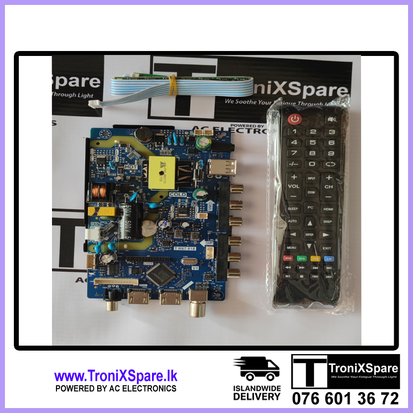 T.R67.818 32INCH TV UNIVERSAL LCD MAIN BOARD - TroniXSpare